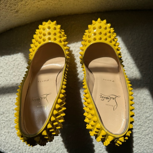 Christian Louboutin | Shoes | Yellow Sticks Pumps Christian Louboutin ...
